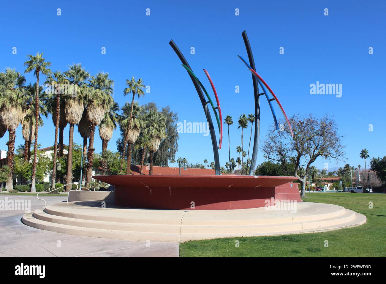 Rainmaker Fountain designed by Davis Morris, Frances Stevens Park, Palm ...