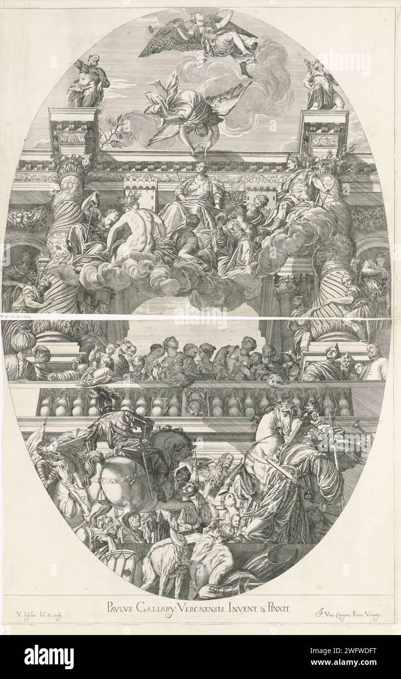 Coronation of Venice, Valentin Lefèbvre, After Paolo Veronese, 1682 ...