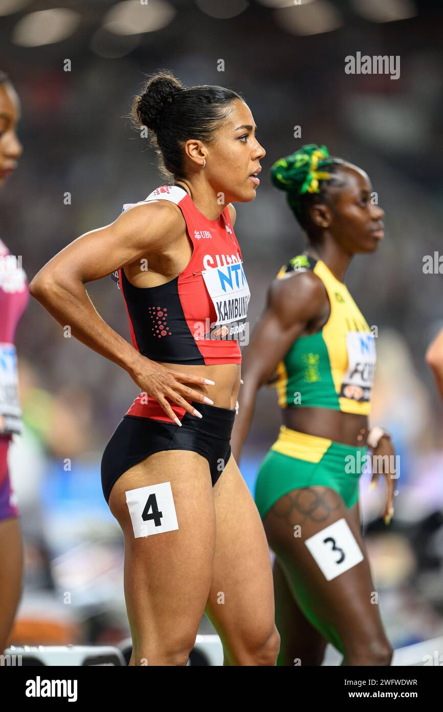 Mujinga KAMBUNDJI participating in the 100 meters at the World ...