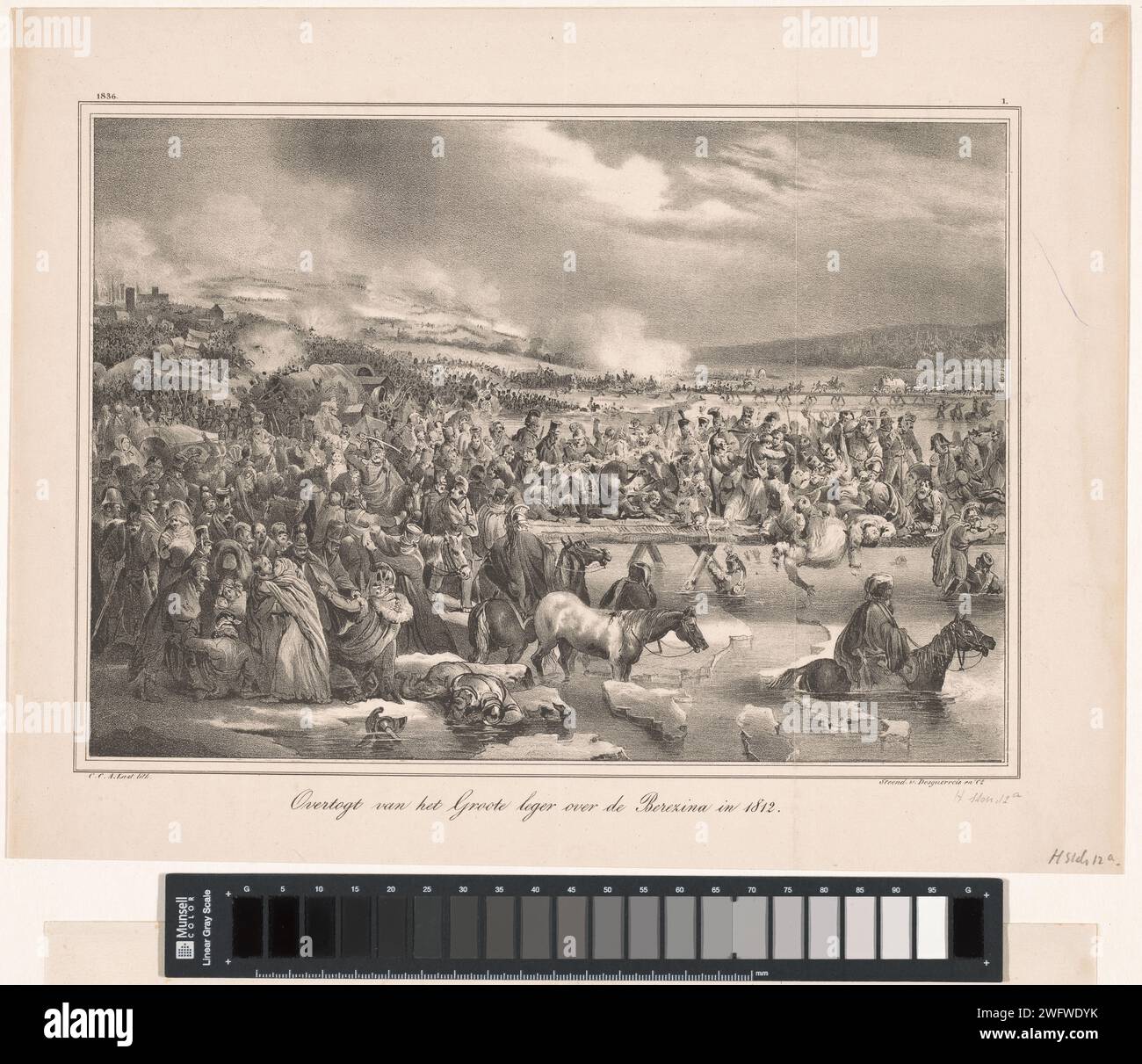 Napoleon's army over the Berezina in 1812, Carel Christiaan Antony Last ...