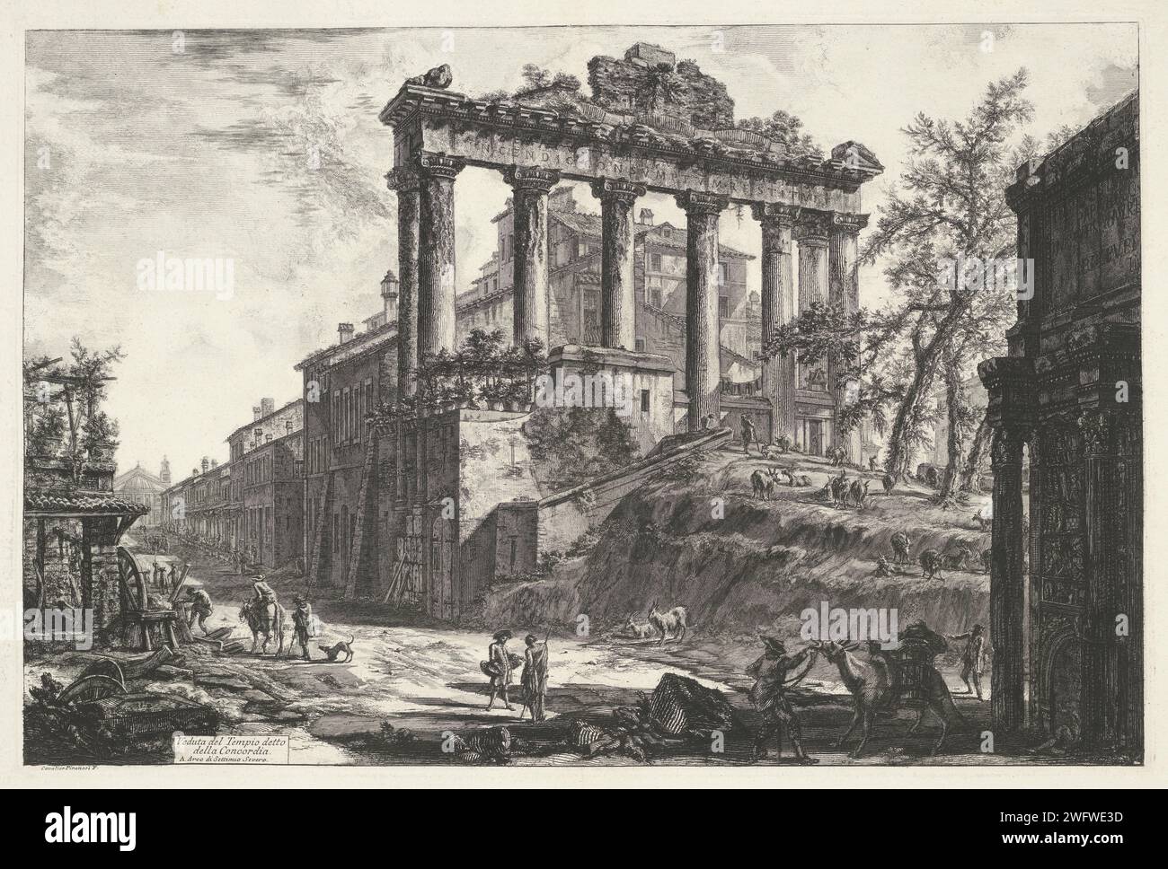 Tempel Van Saturnus Te Rome, Giovanni Battista Piranesi, 1748 - 1778 ...