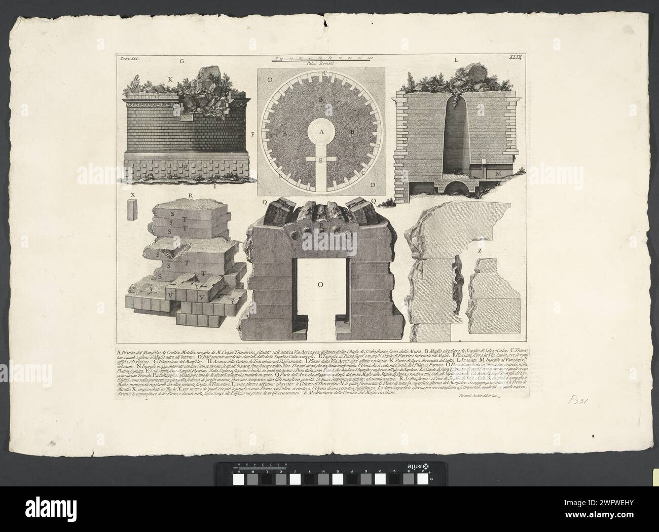 Tombe Van Caecilia Metella Te Rome, Giovanni Battista Piranesi, c. 1756 ...