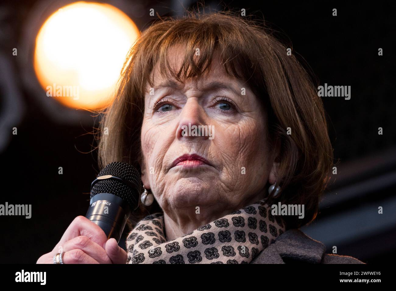 Henriette Reker, mayor of Cologne, speaking at an anti-nazi, anti-AfD ...