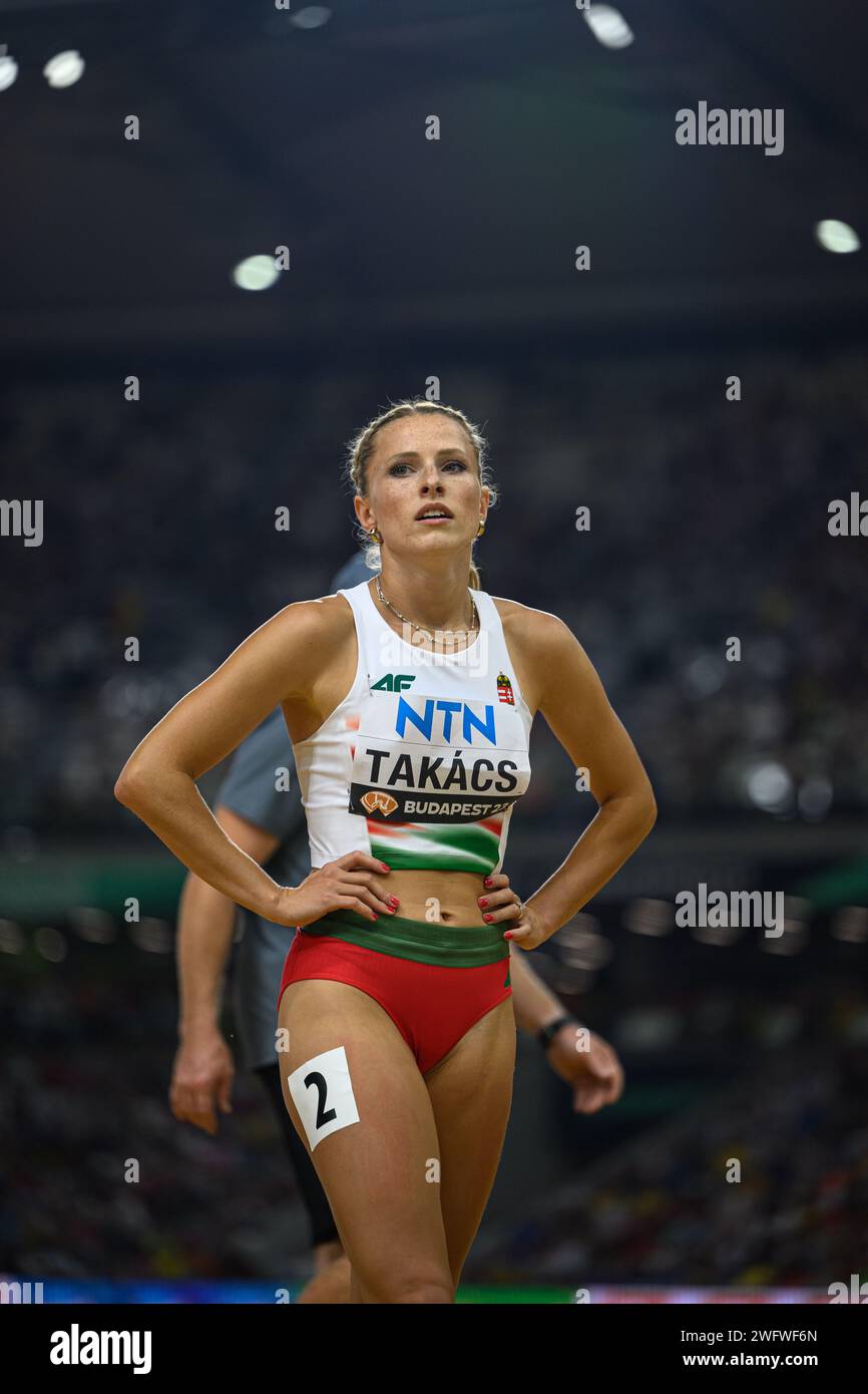 Boglárka TAKÁCS participating in the 100 meters at the World Athletics ...