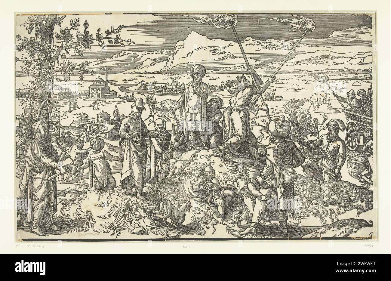 Feast of the Nieuwe Maan, Pieter Coecke van Aelst (I), 1553 print ...