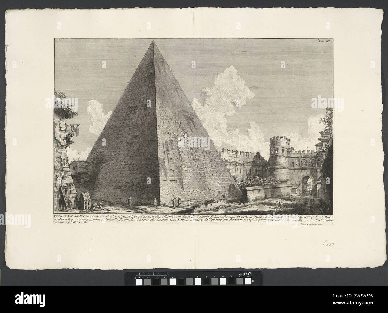 Piramide Van Cestius Te Rome, Giovanni Battista Piranesi, c. 1756 - c ...