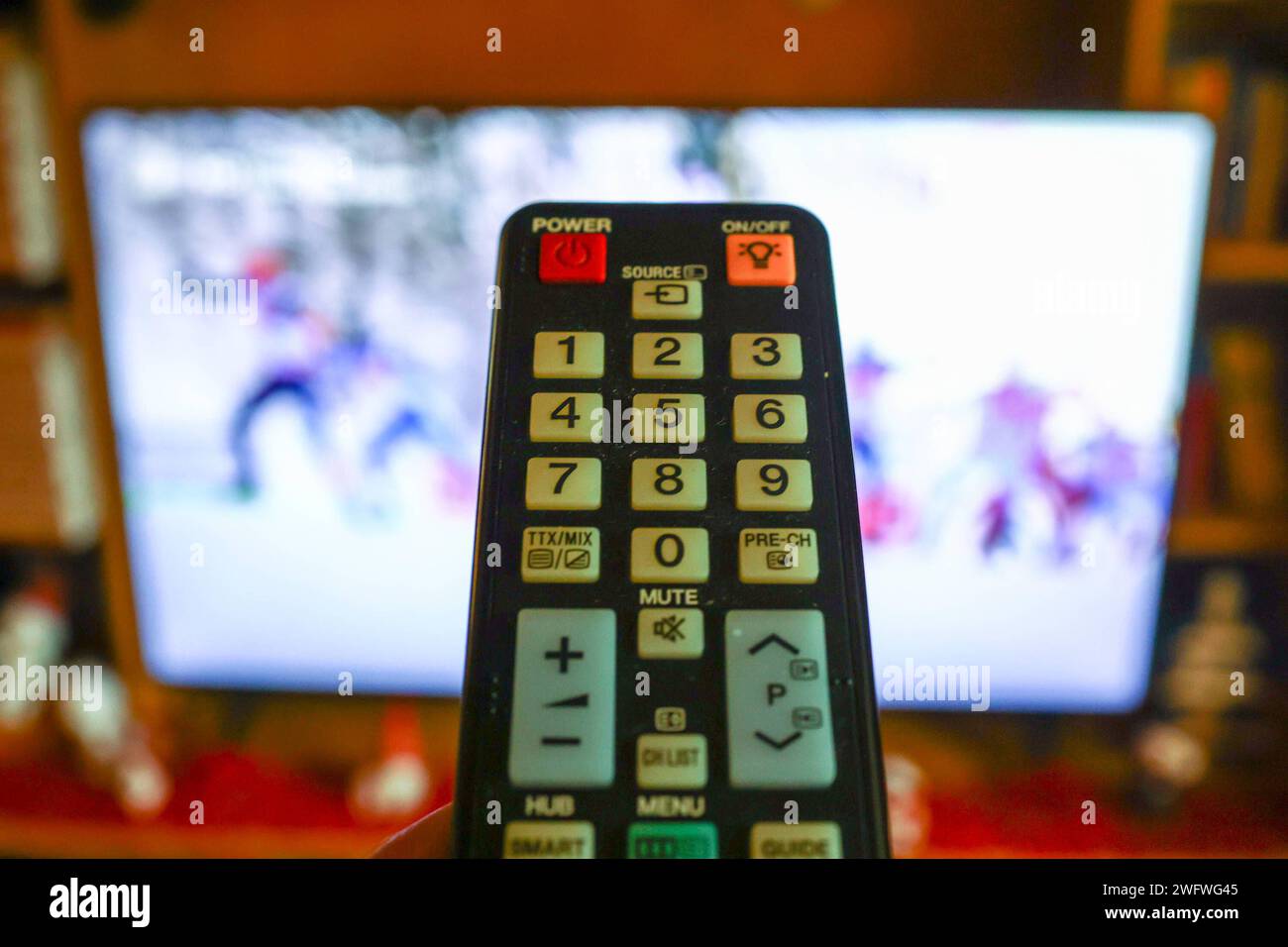 TV Fernbedienung *** TV remote control Copyright: xLobeca/RHx Stock ...