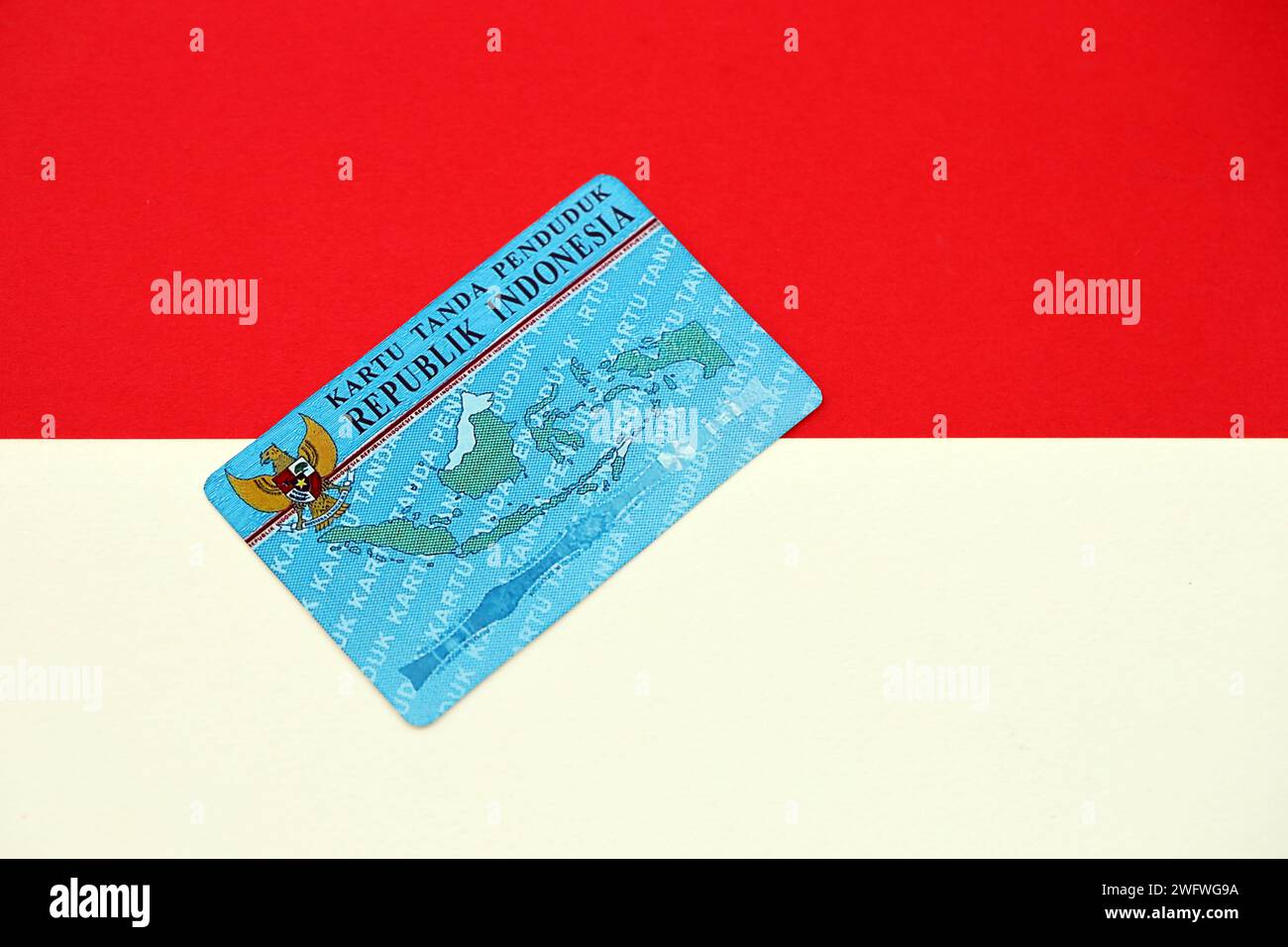 Indonesian national electric identity card called E-KTP or Kartu Tanda ...