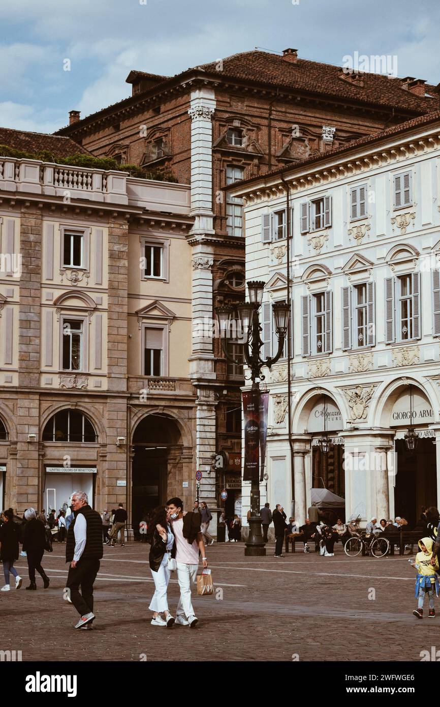image taken in the center of Turin in Italy on May 8, 2022 Stock Photo ...