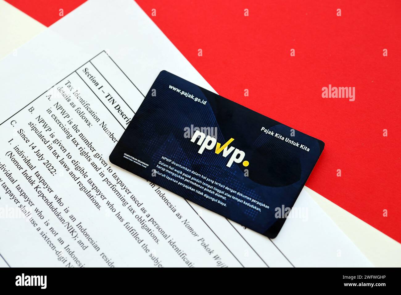Indonesia NPWP new tax id Number card originally called Nomor Pokok ...