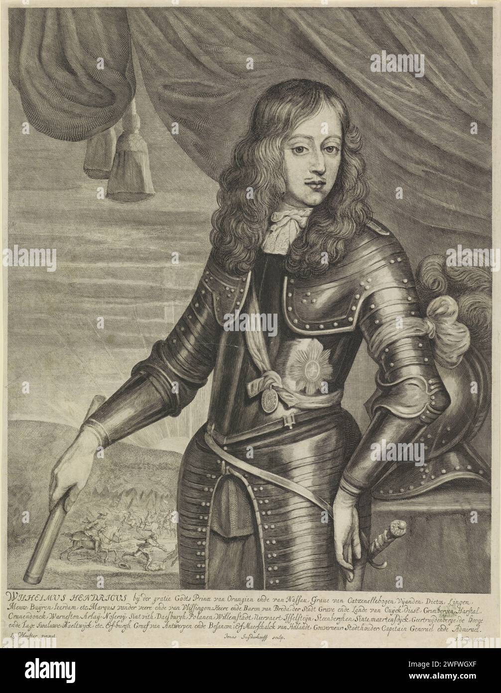 Portrait of William III, Prince of Orange, Jonas Suyderhoef, after ...