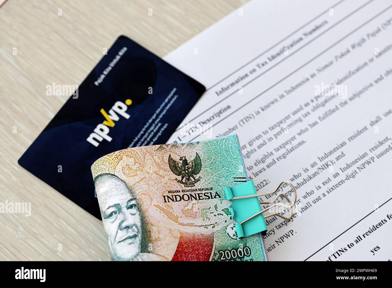 Indonesia NPWP new tax id Number card originally called Nomor Pokok ...