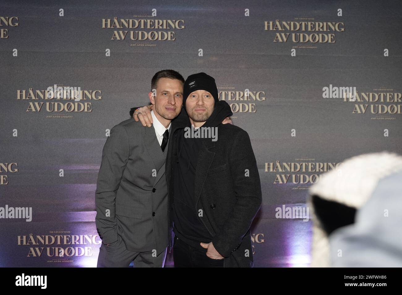 Oslo 20240201.Actors Anders Danielsen Lie (left) and Aksel Hennie on ...
