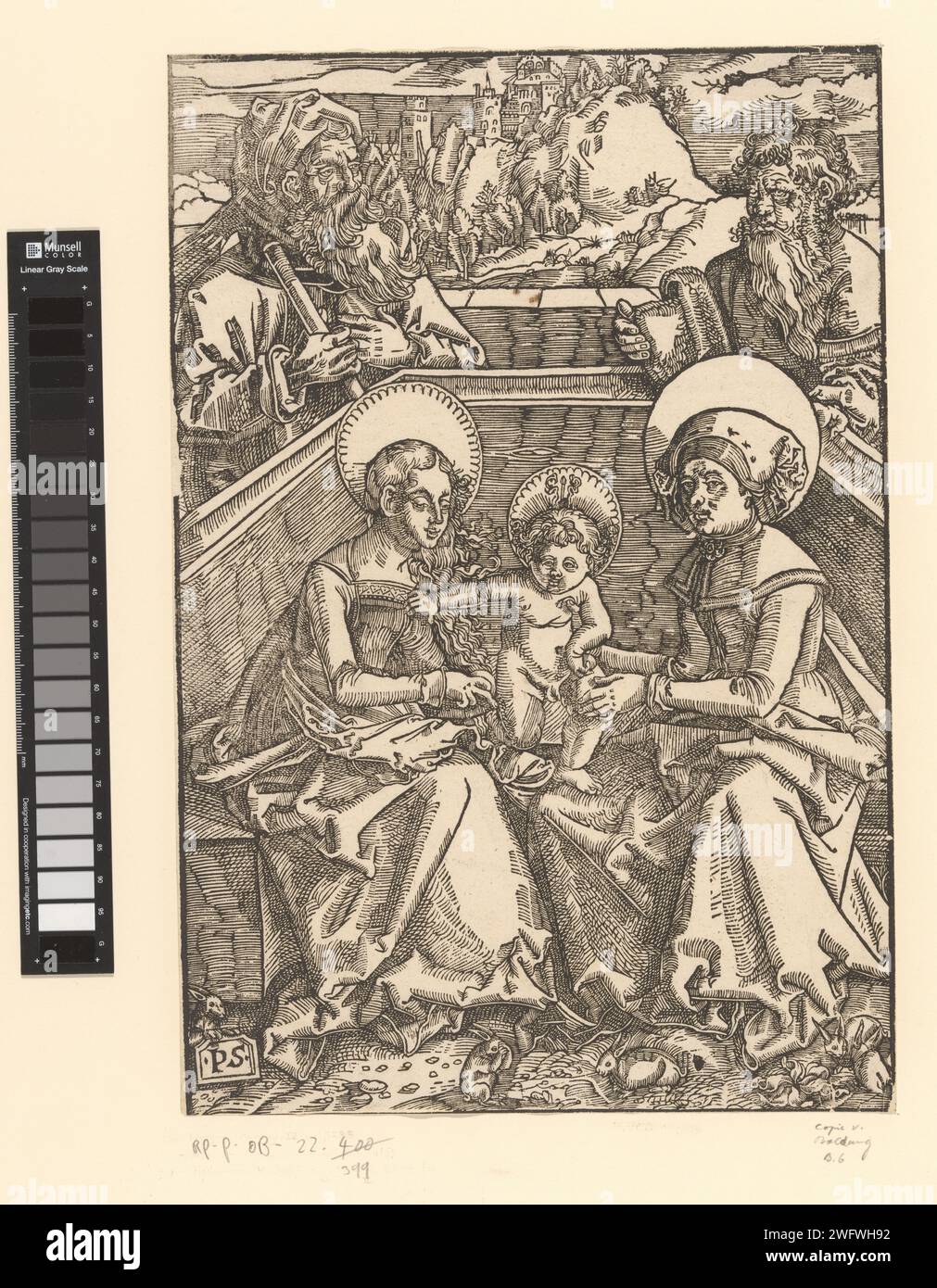 Holy Family with Holy Anna and Holy Joachim, Monogrammist PS (Germany ...