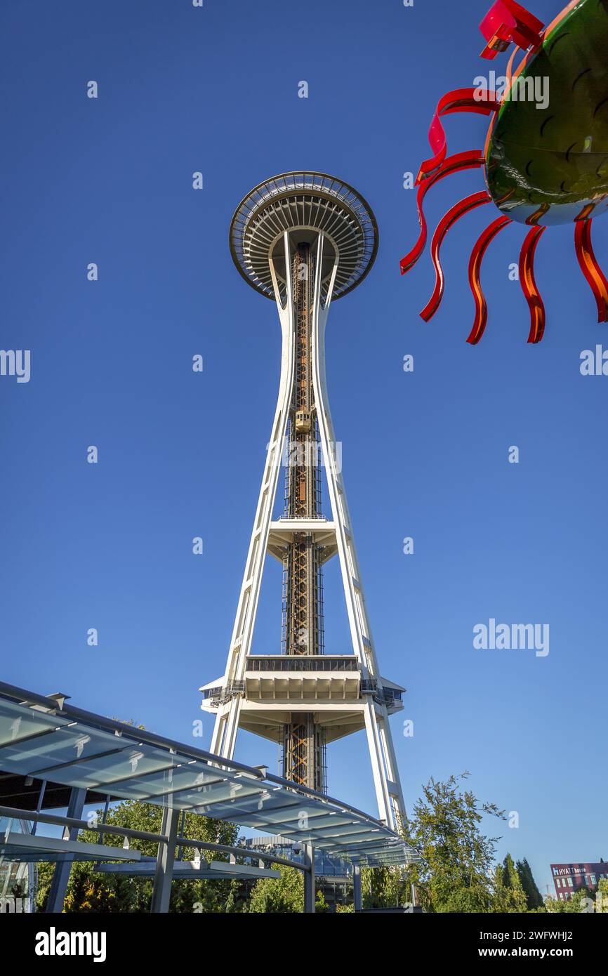 SEATTLE, WA - JULY 28, 2017: Built for the 1962 World’s Fair, Seattle’s ...