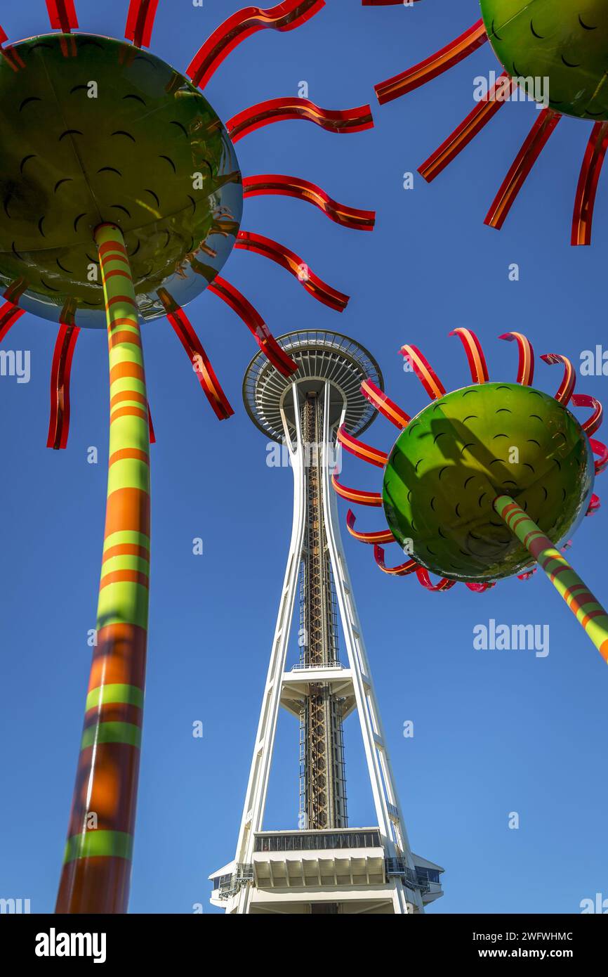 SEATTLE, WA - JULY 28, 2017: Built for the 1962 World’s Fair, Seattle’s ...