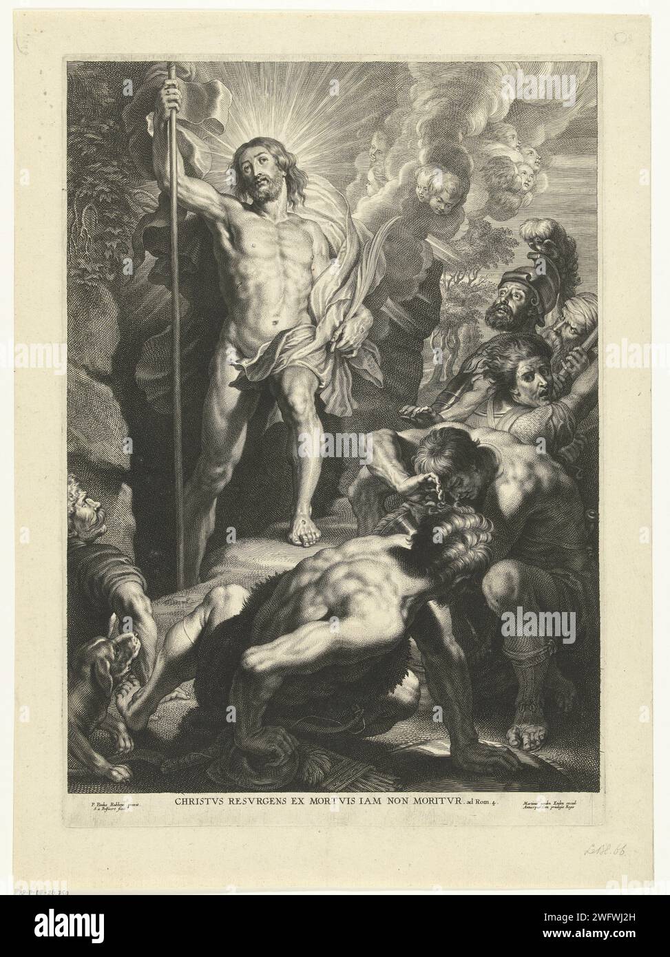 Resurrection of Christ, Schelte Adamsz. Bolswert, after Peter Paul Rubens, 1596 - 1659 print ...