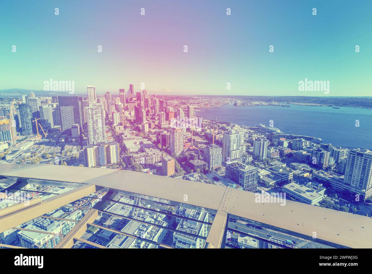 Vintage seattle downtown hi-res stock photography and images - Alamy
