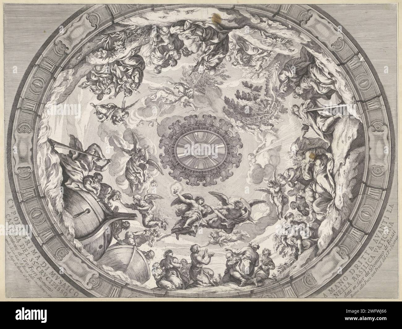 Dome Decoration with Old Testament figures and angels, Francesco ...