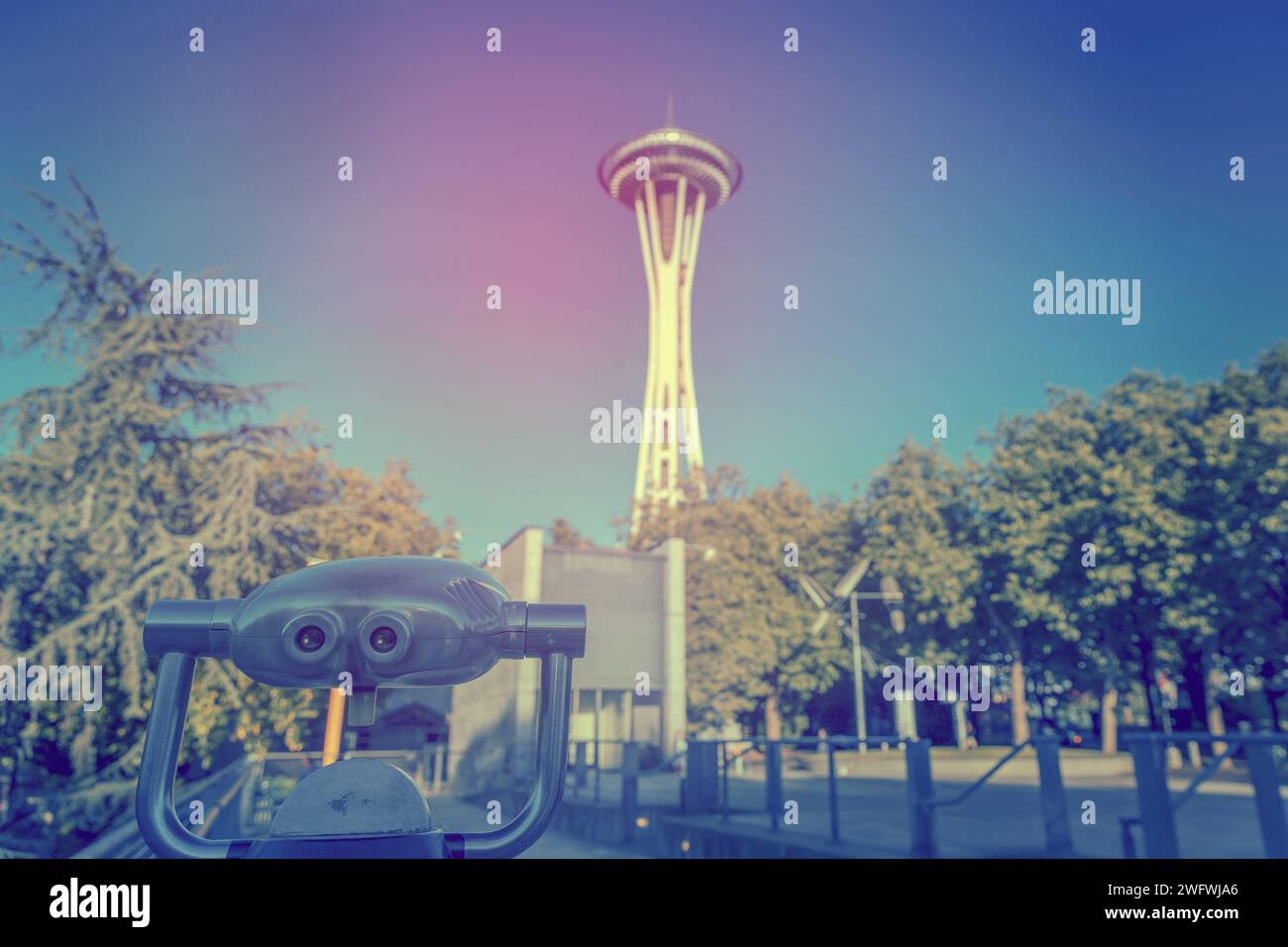 SEATTLE, WA - JULY 28, 2017: Built for the 1962 World’s Fair, Seattle’s ...