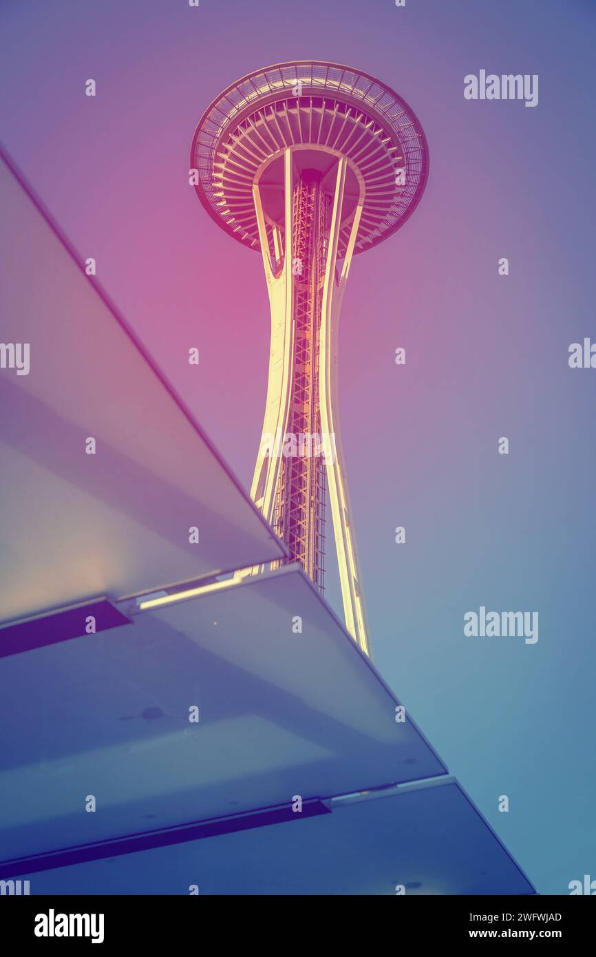 SEATTLE, WA - JULY 28, 2017: Built for the 1962 World’s Fair, Seattle’s ...