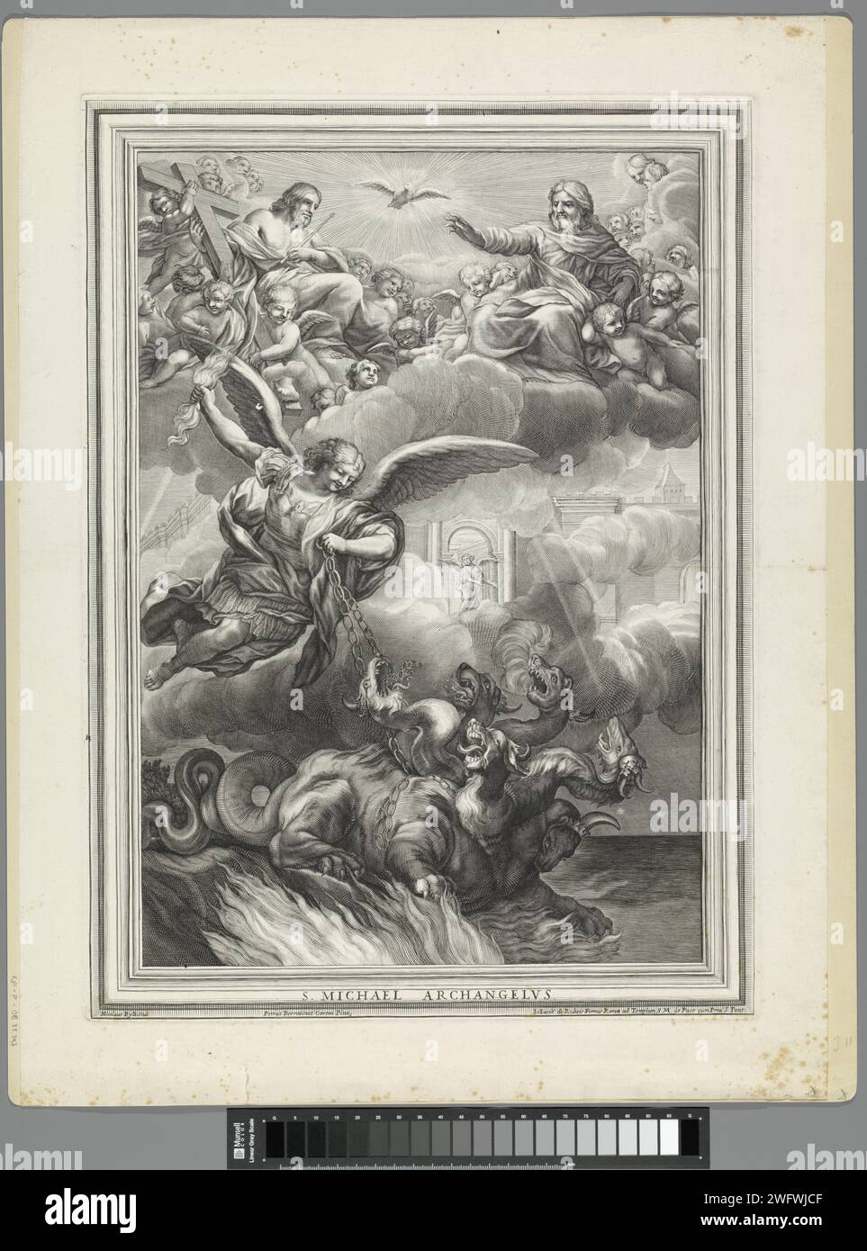 Archangel Michaël, Nicolo Billy, After Pietro da Cortona, 1637 - 1691 ...