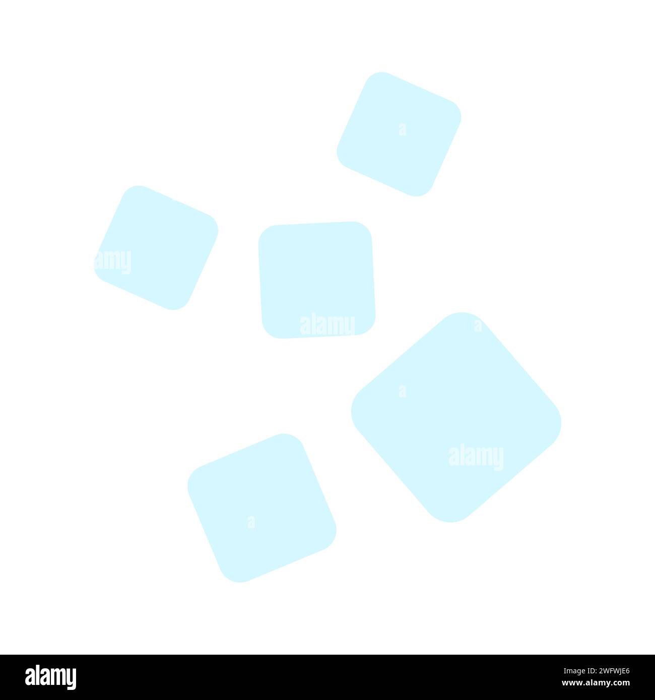 Realistic blue ice cubes Stock Vector Images - Alamy