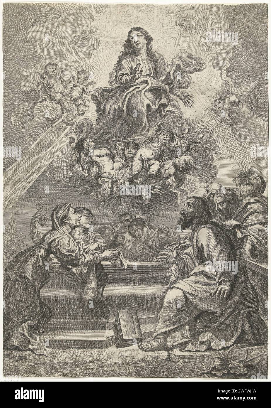 Ascension of Maria, Remoldus Eynhoudts, After Cornelis Schut (I), 1626 ...