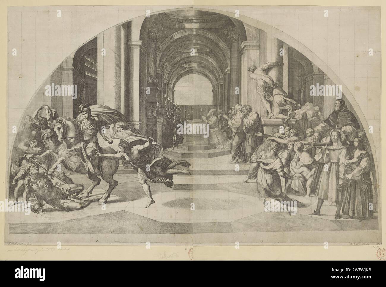 The expulsion of Heliodorus from the Temple, 1635 - 1713 print ...