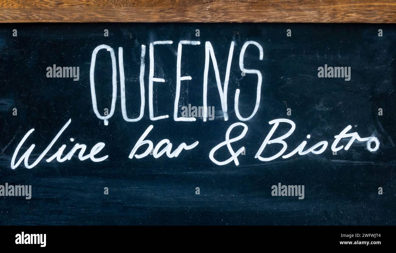 Queens Wine bar & bistro on QueenLiverpool Stock Photo - Alamy