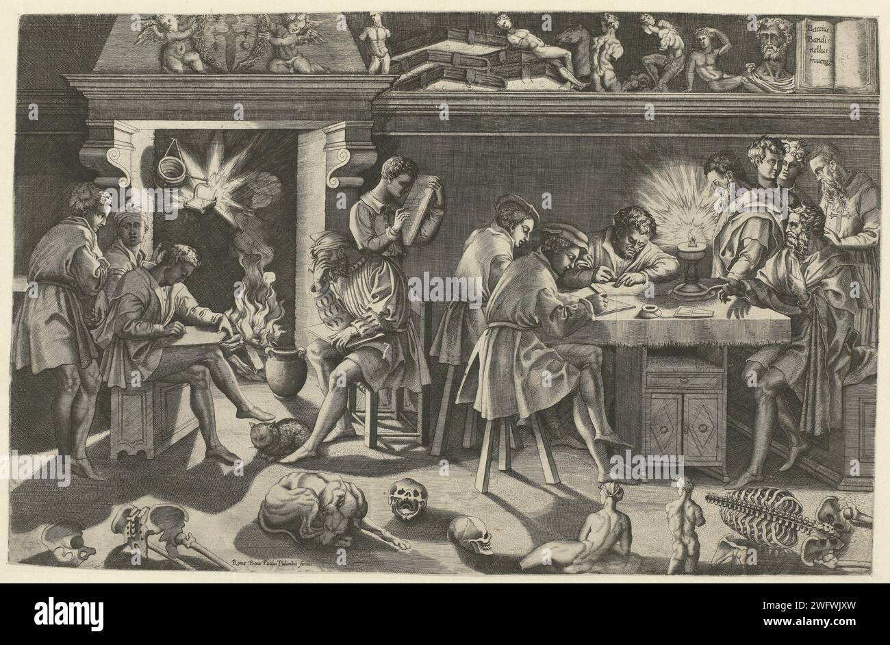 The Academy of Baccio Bandinelli, Enea Vico, After Baccio Bandinelli ...