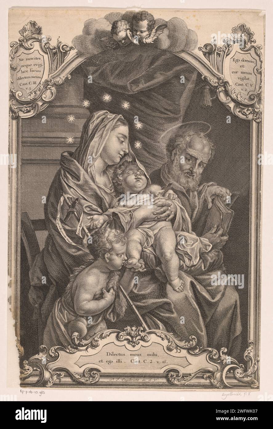 Maria with child, next to them Joseph and Johannes de Boper, Paul ...