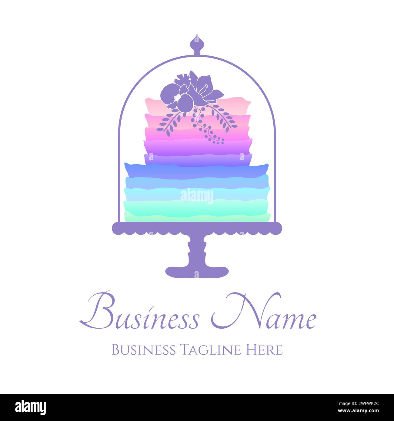 Multi layered cake Stock Vector Images - Alamy