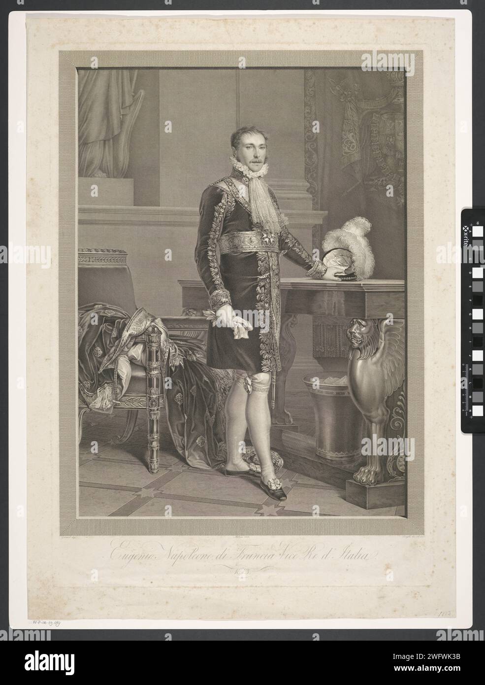 Portret van Eugène de Beauharnais, Giuseppe Longhi, After François ...