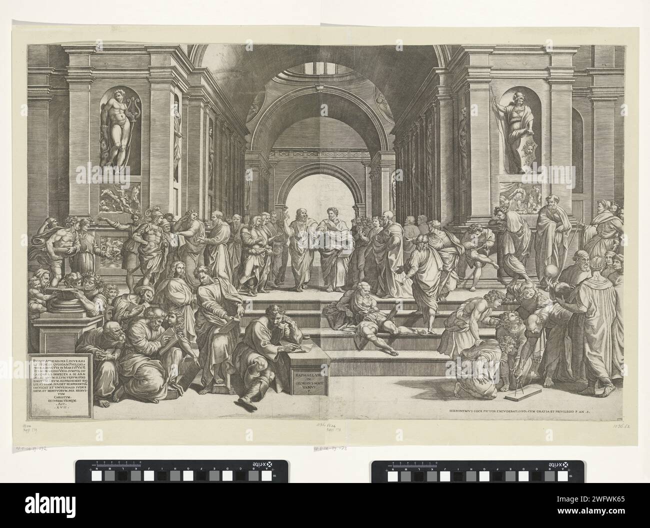 The school of Athens, 1530 - 1582 print The fresco 'The school of ...