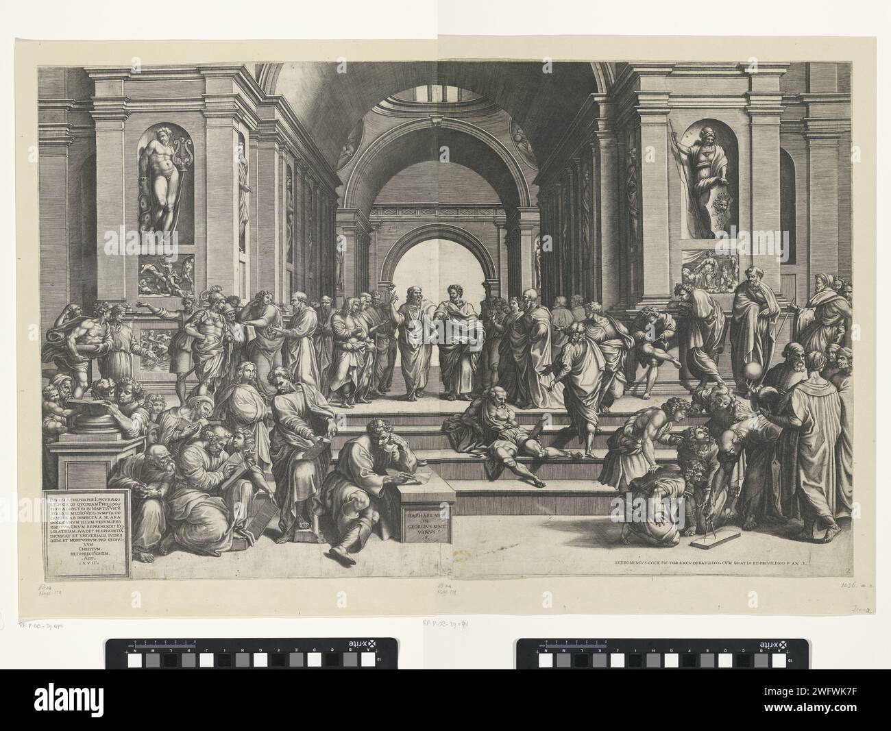 The school of Athens, 1530 - 1582 print The fresco 'The school of ...