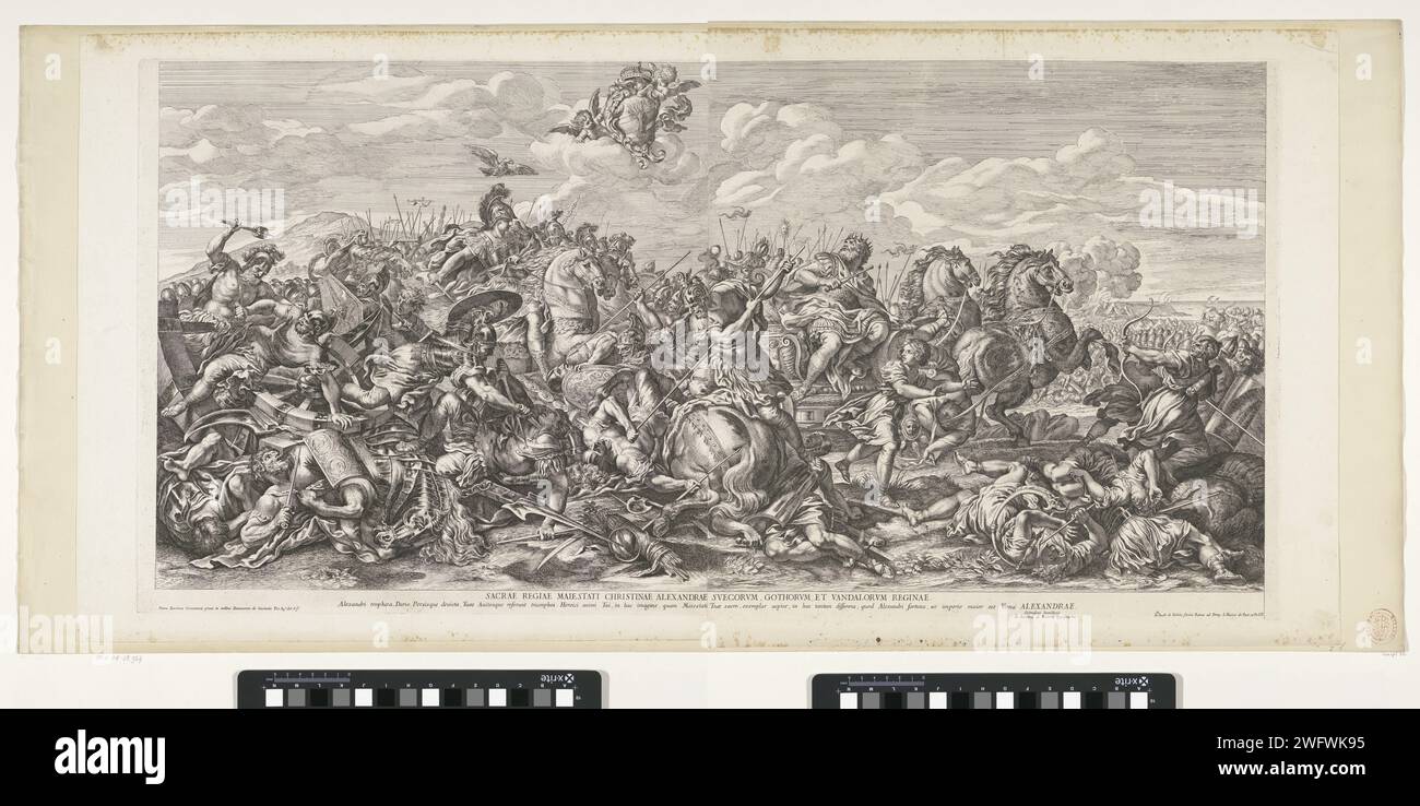 Battle of Arbella, 1660 - 1692 print The battle between the armies of ...