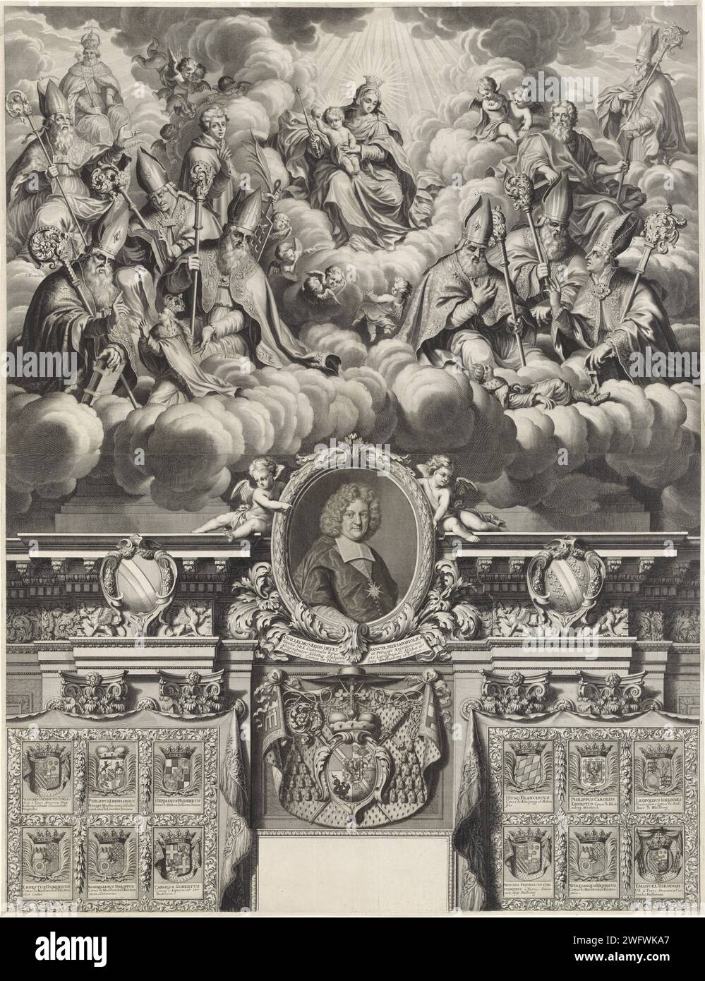 Allegorical PortraT van Wilhelm Egon von Fürstenberg -Heiligenberg ...