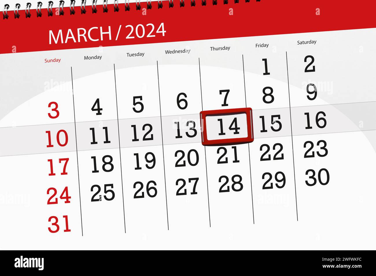 Calendar 2024, deadline, day, month, page, organizer, date, March ...