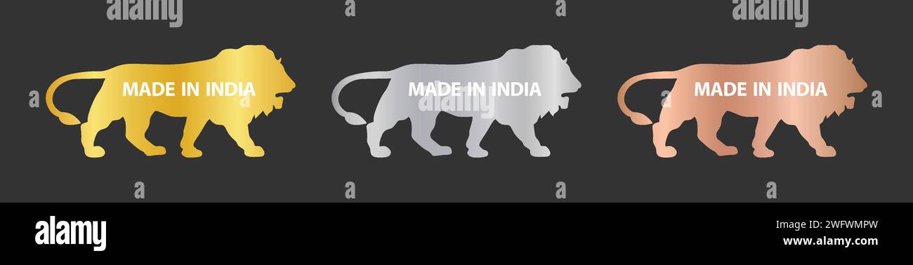 Lion emblem india hi-res stock photography and images - Alamy