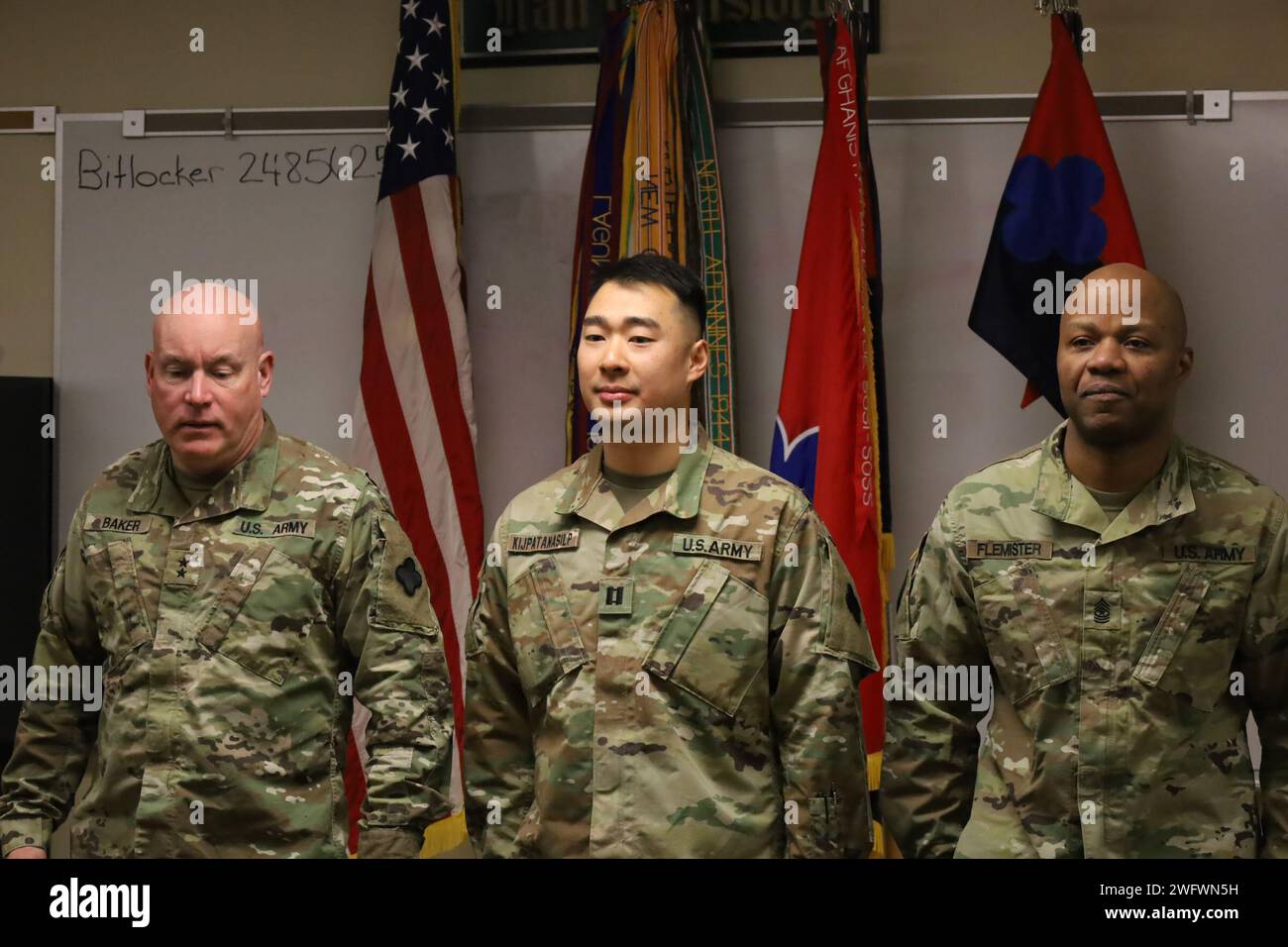 (From Left)Maj. Gen. Matthew Baker, Commanding General of the 88th ...