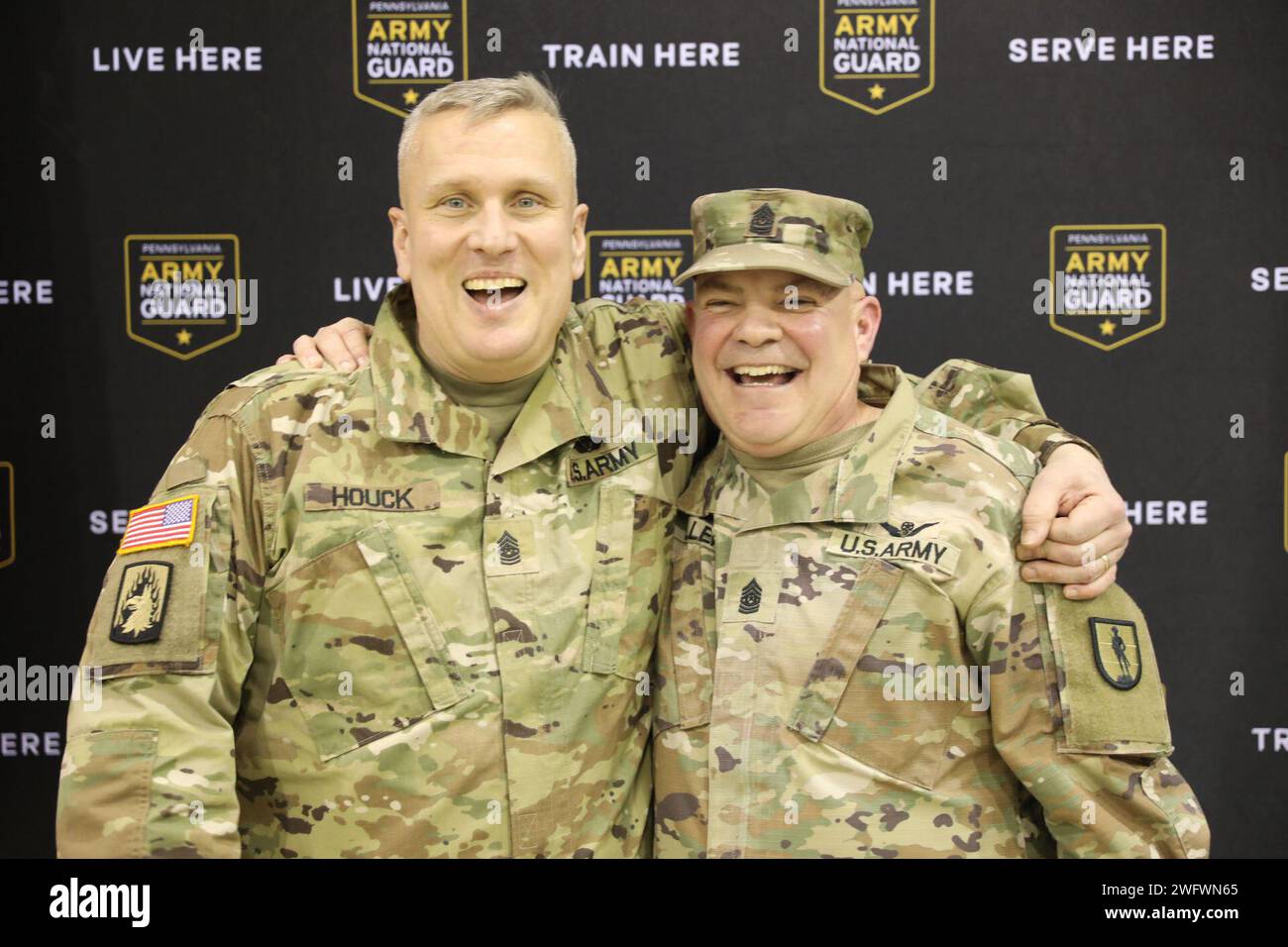 U.S. Army Command Sgt. Maj. Guy Miller, senior noncommissioned officer ...