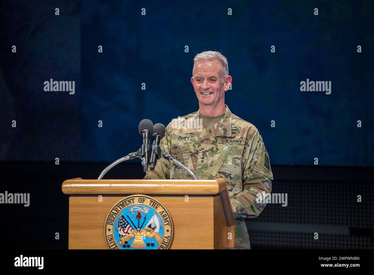 U.S. Army Lt. Gen. Walter E. Piatt, the director of the U.S. Army Staff ...