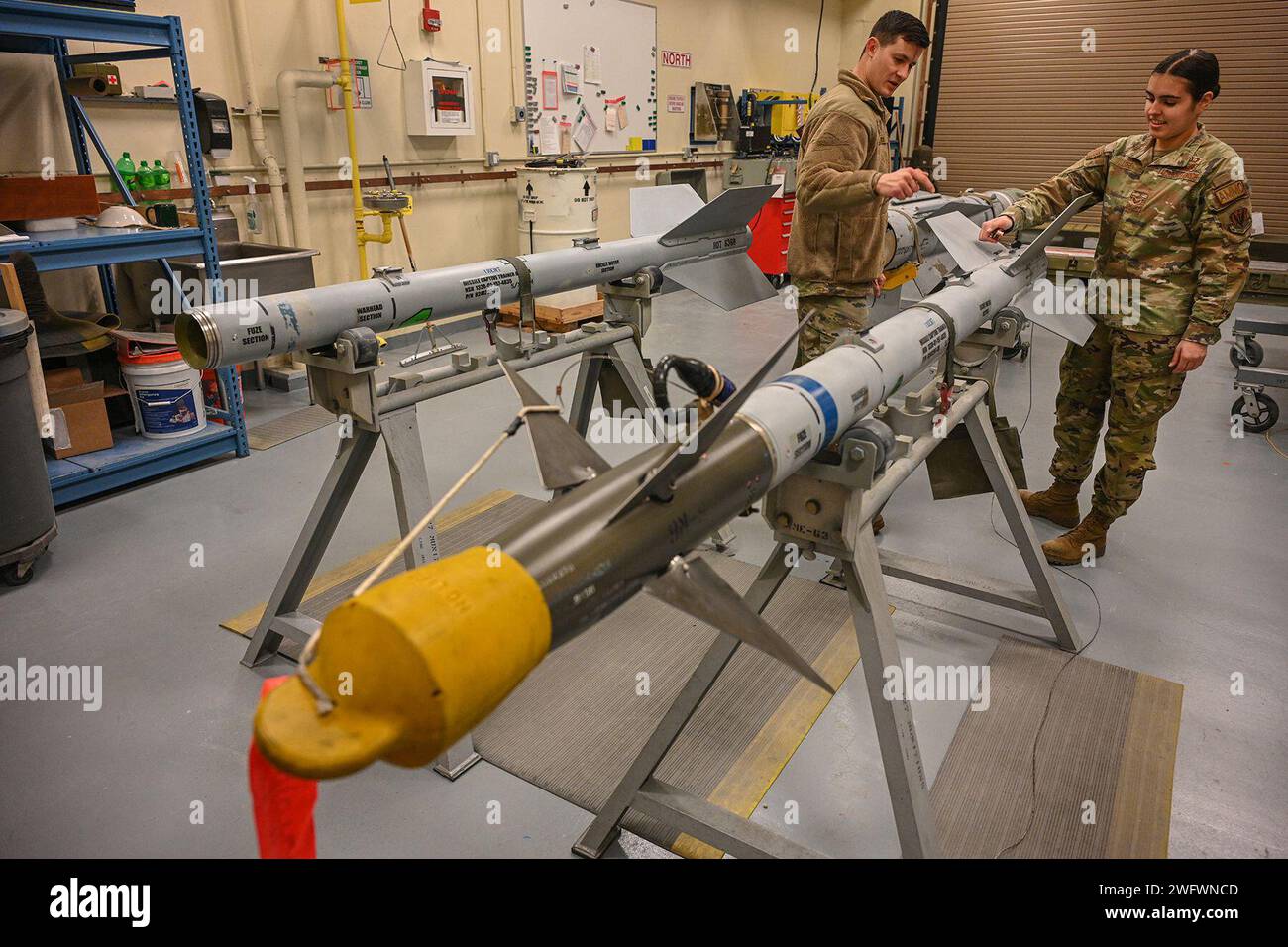 Tech. Sgt. James Tennimon and Senior Airman Hannah Loose, both ...