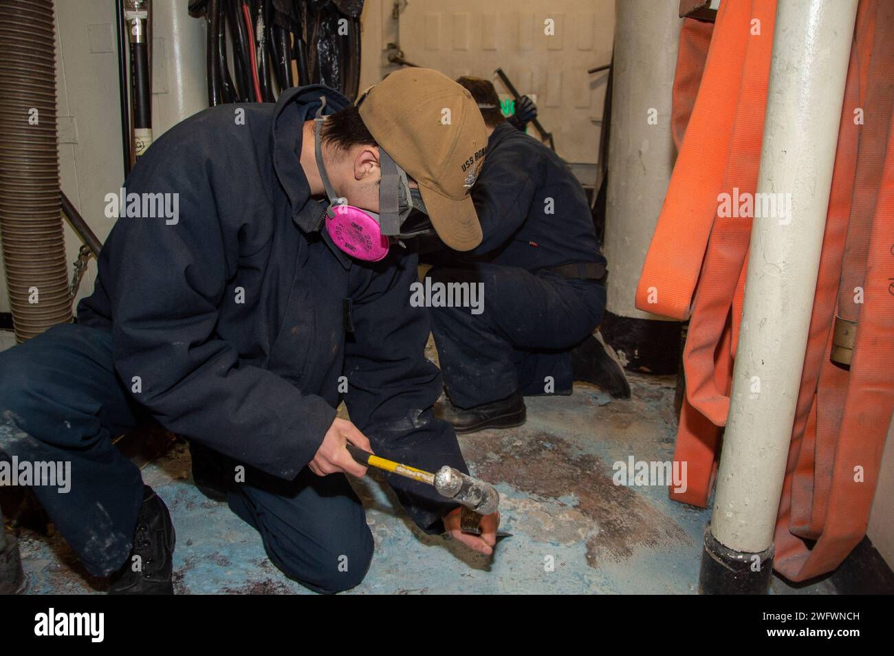 YOKOSUKA, Japan (Jan. 4, 2024) Fire Controlman 3rd Class Leopold Godell ...