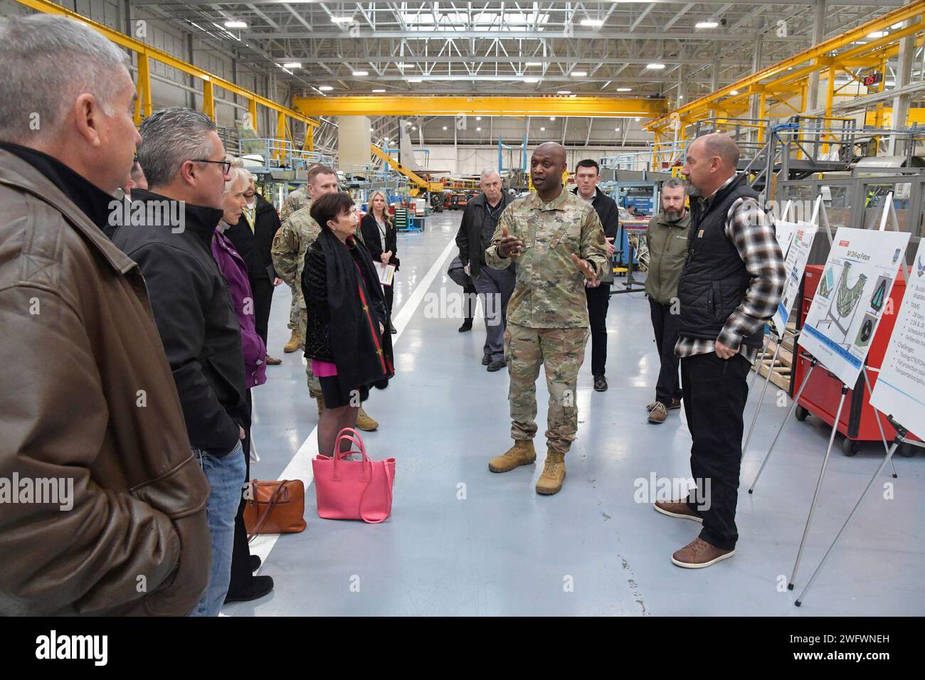 (Center right) Maj. Gen. Kenyon Bell, Ogden Air Logistics Complex ...