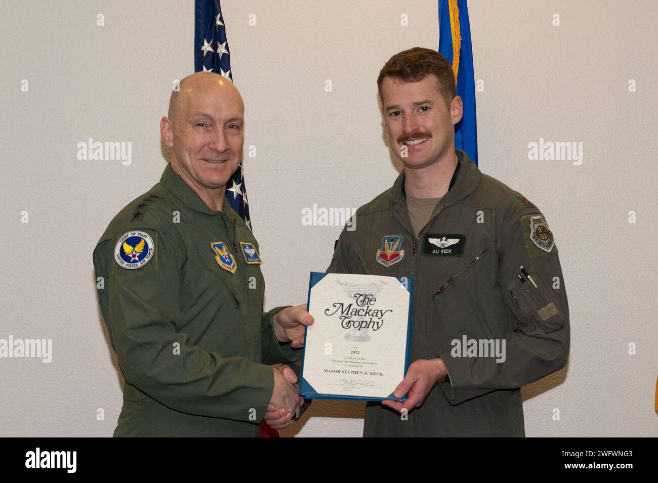 U.S. Air Force Gen. David Allvin, Chief of Staff of the Air Force, left ...