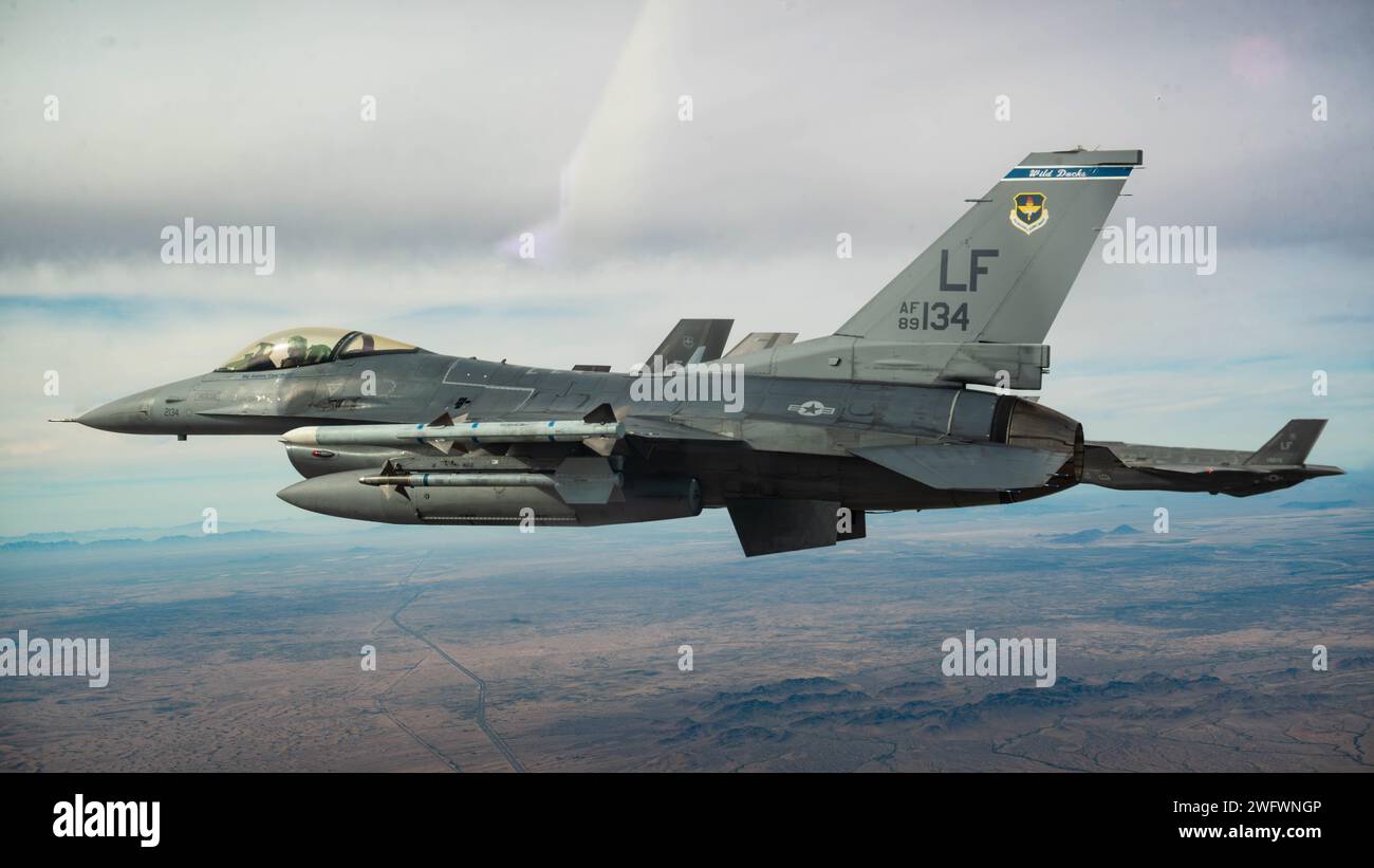 A U.S. Air Force F-16 Fighting Falcon aircraft assigned to the 309th ...