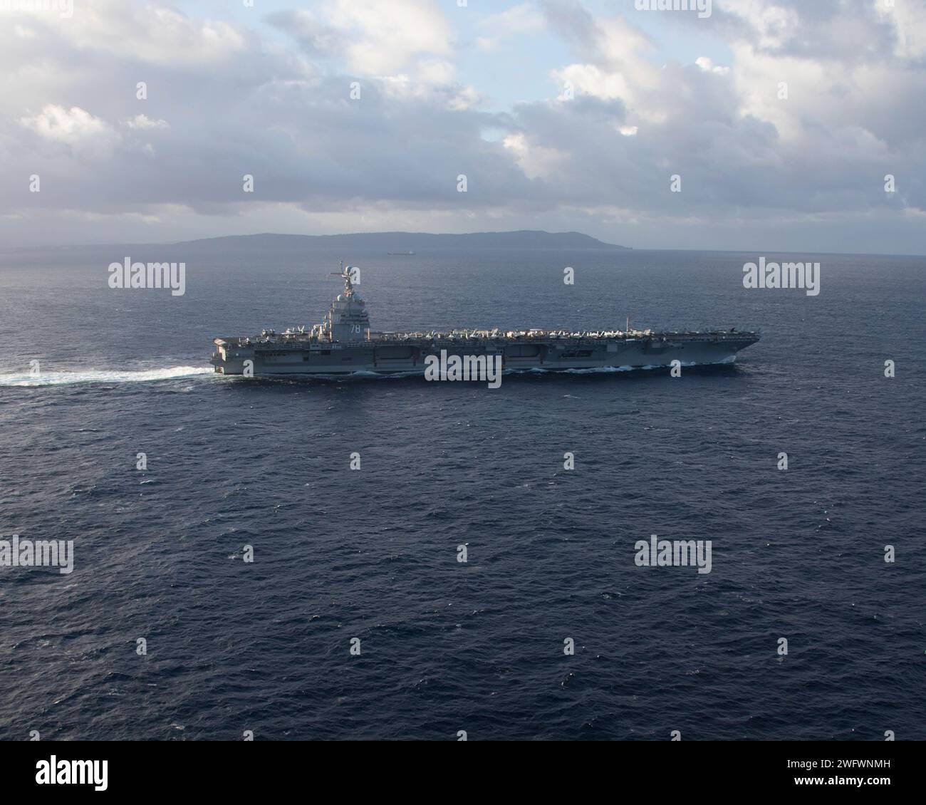 The world's largest aircraft carrier USS Gerald R. Ford (CVN 78 ...