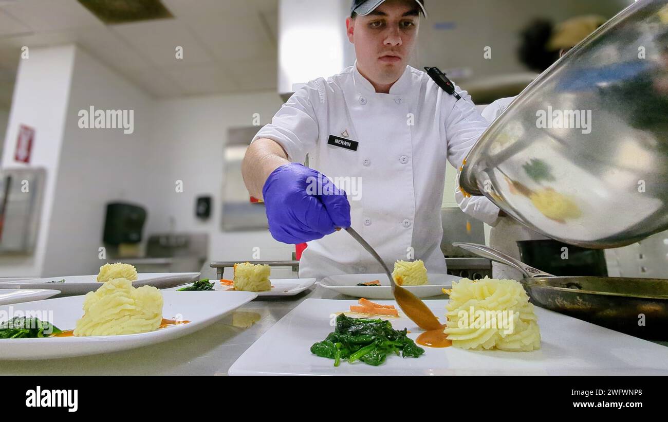 Members of the Student Chef Team prepare a four-course menu with a ...